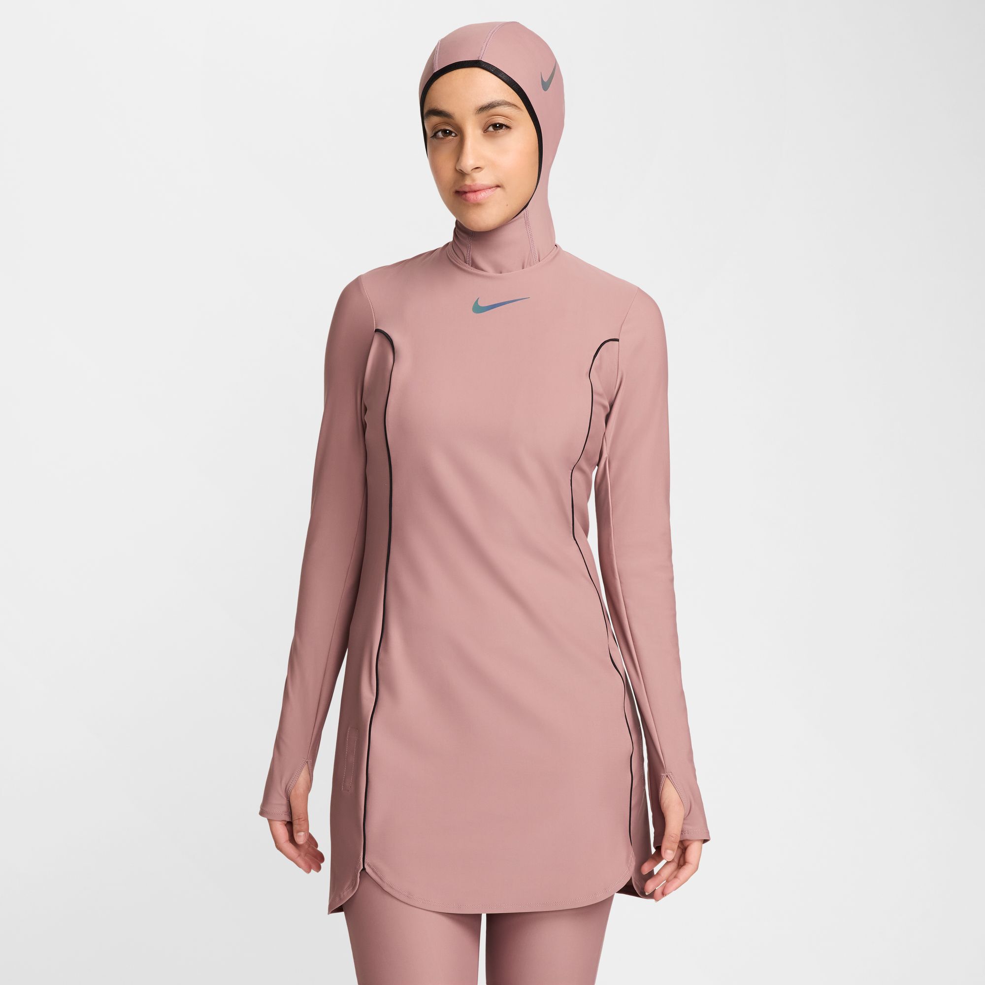 Buy Nike Swim Victory Women's Full-Coverage Dress - Smokey Mauve/Black ...
