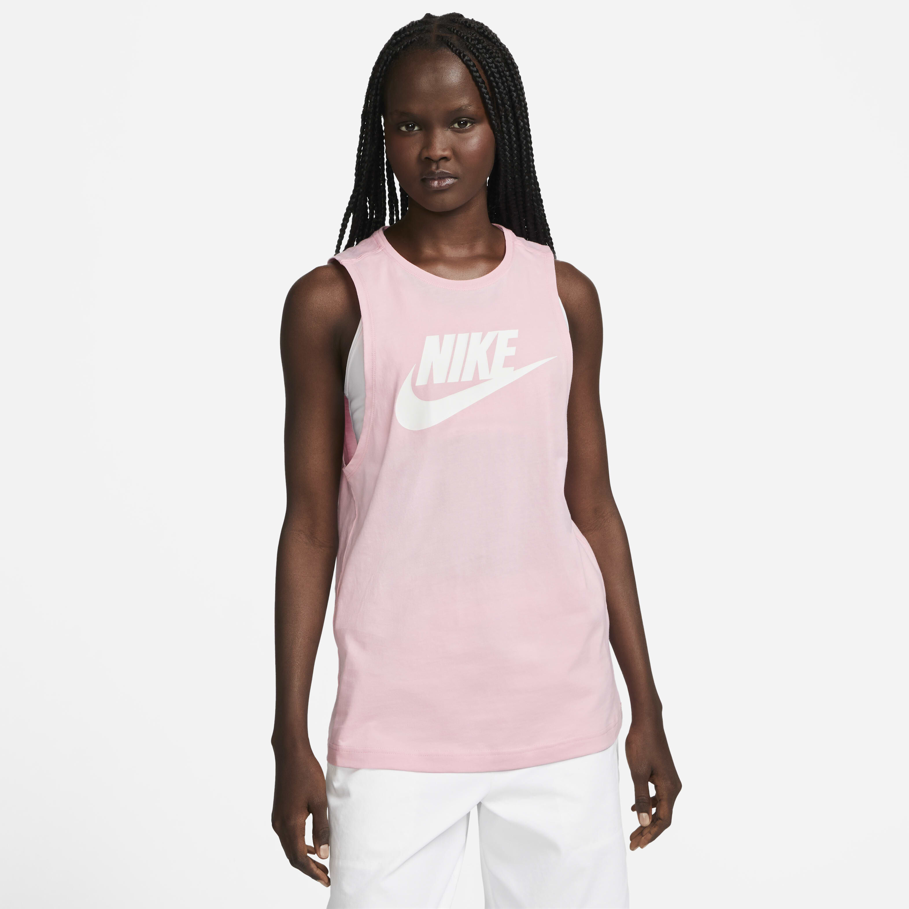 Buy Nike Sportswear Women's Muscle Tank - Medium Soft Pink @ Nike Saudi