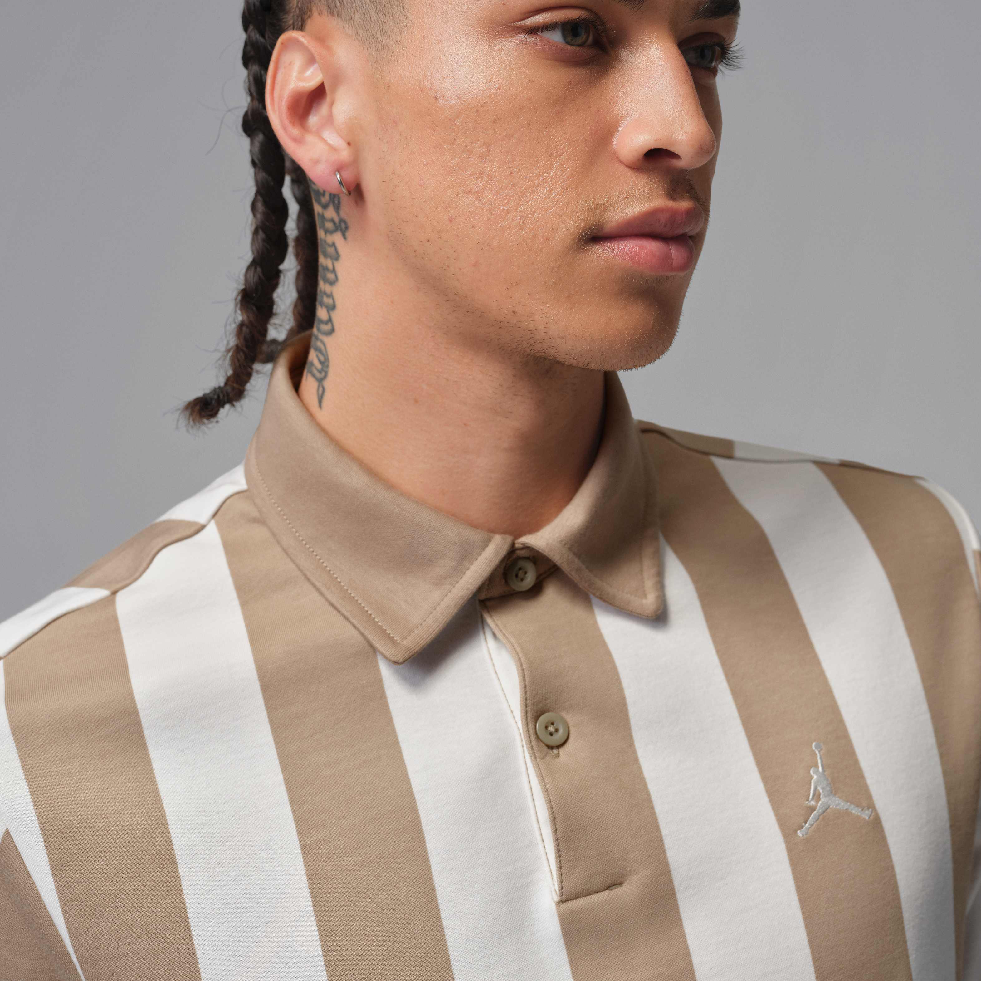 Buy Jordan Sport Men's Dri-FIT Printed Golf Polo - Khaki/Sail/Sail ...