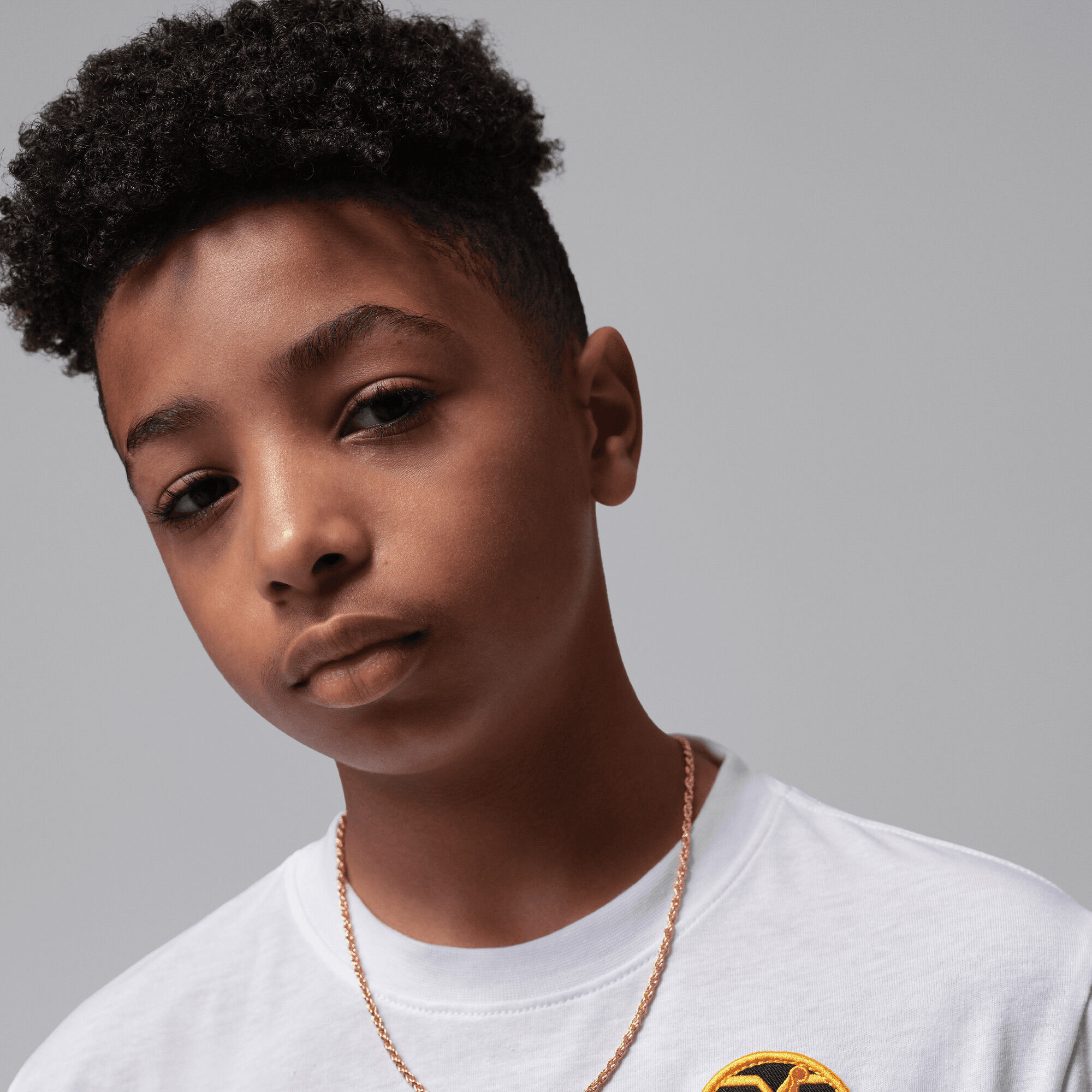 Buy Jordan Big Kids' Dynasty Patch T-Shirt - White @ Nike Saudi