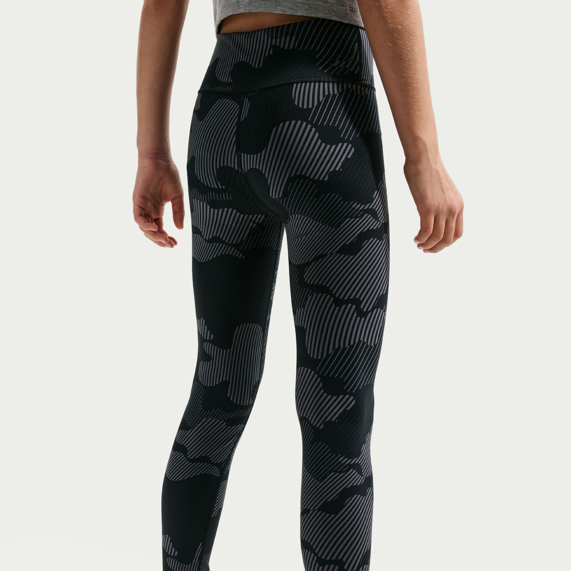 Buy Nike One Older Kids' (Girls') Dri-FIT Leggings - Black/White @ Nike ...