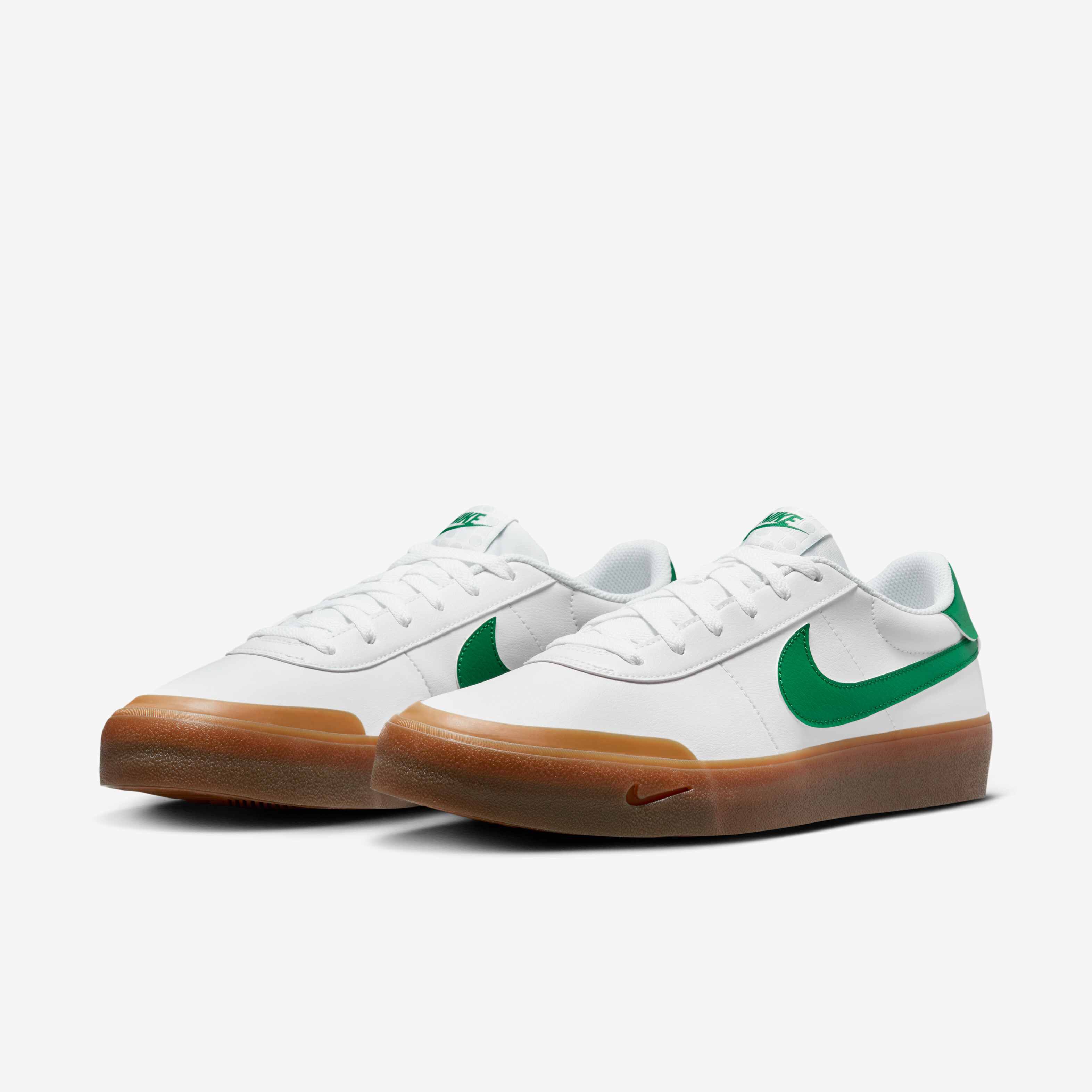 Buy Nike Court Shot Men's Shoes - White/Gum Medium Brown/Malachite
