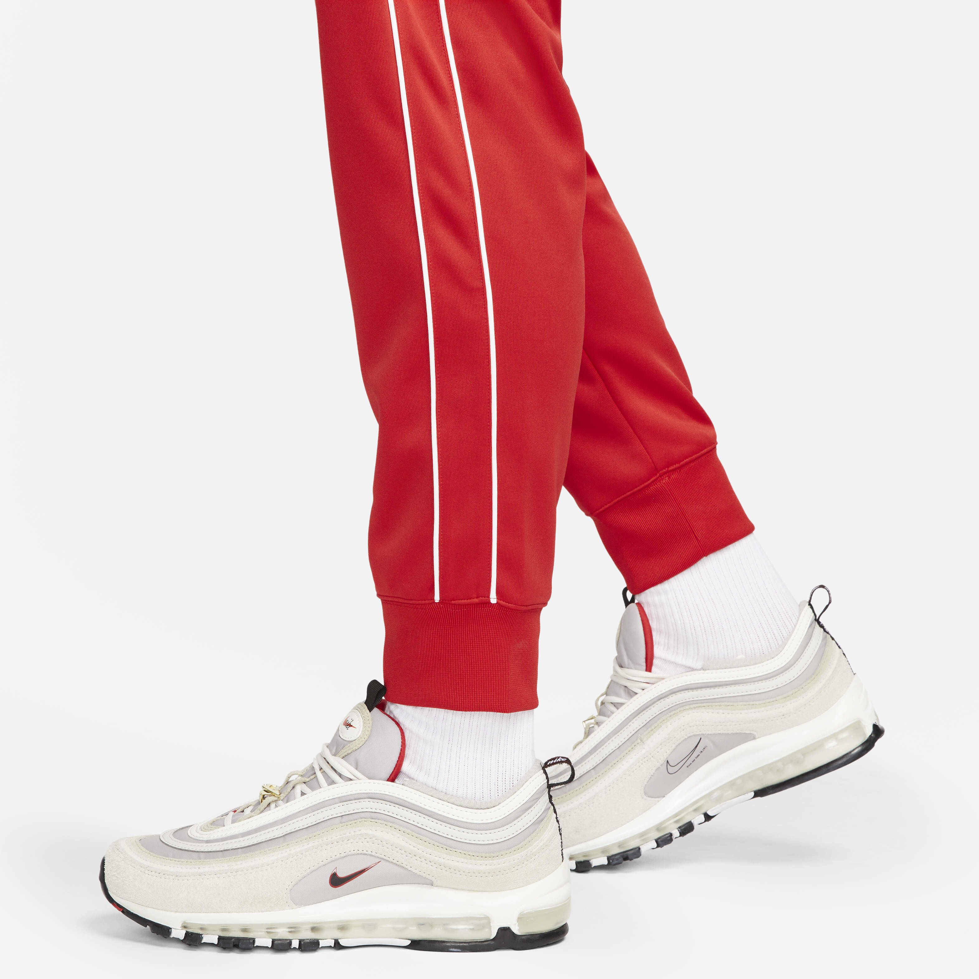 Buy Nike Club Men's Polyknit Trousers - University Red/White @ Nike Saudi