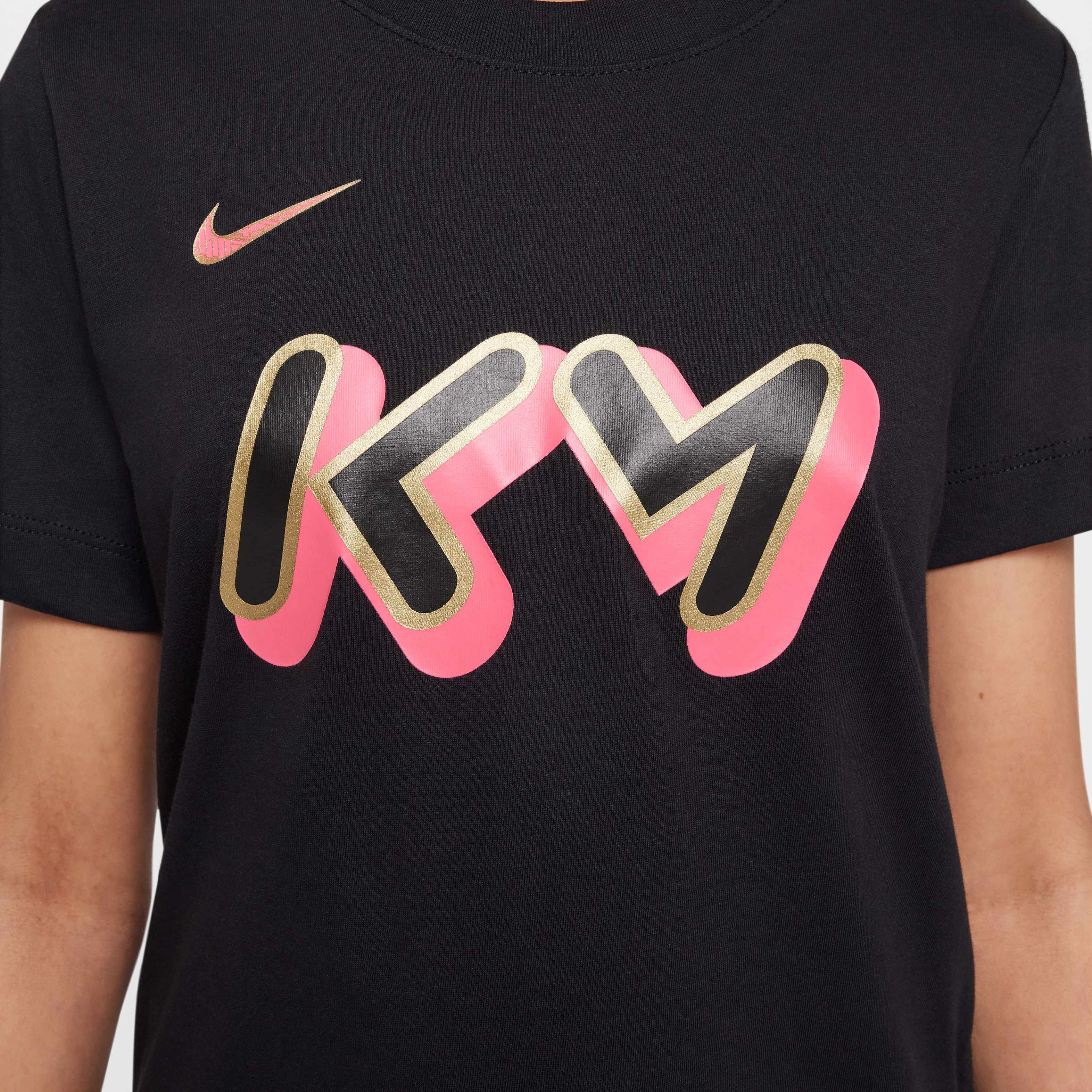 Buy Kylian Mbappé Older Kids' Dri-FIT T-Shirt - Black @ Nike Saudi