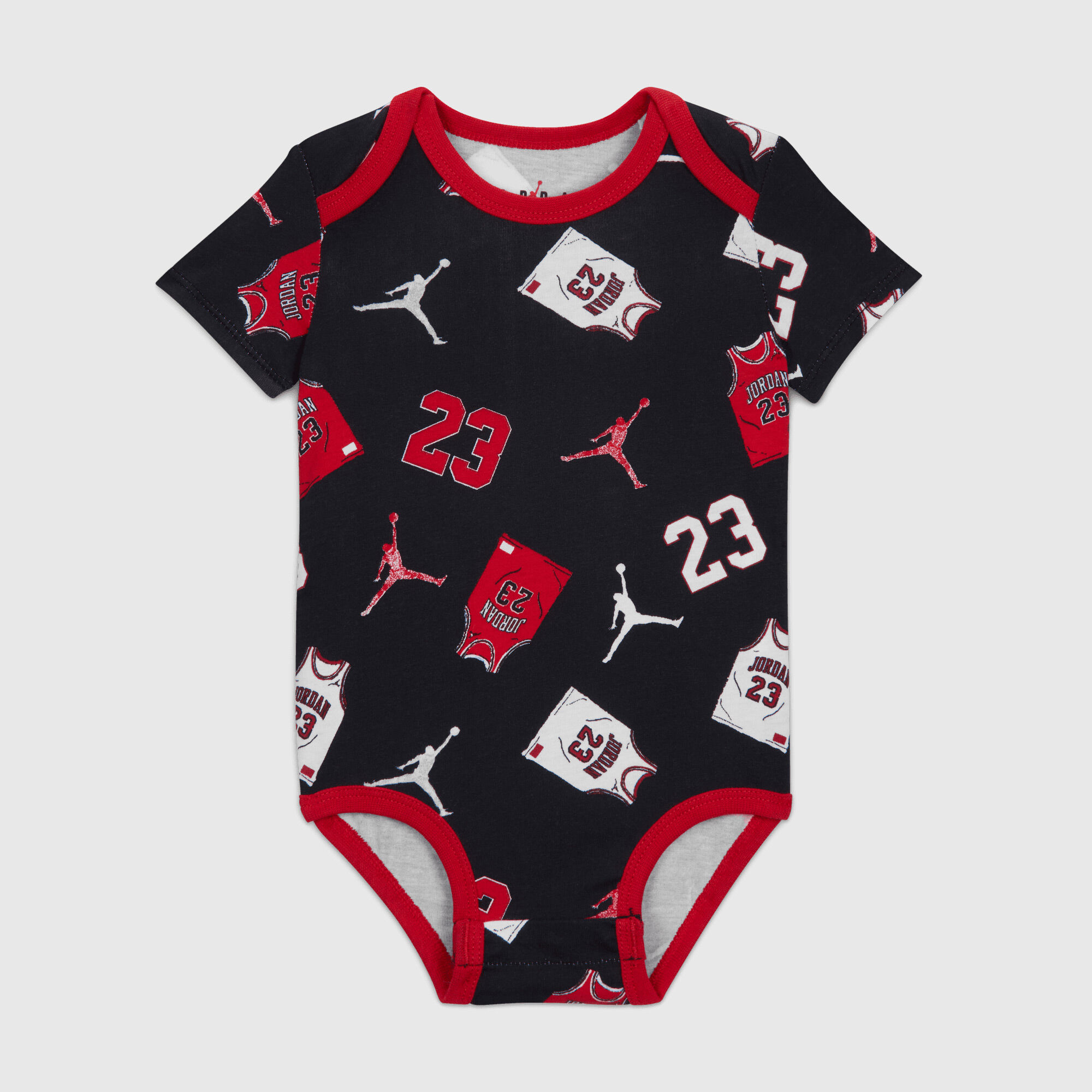 Buy Jordan Baby (3-6M) 23 Jersey 3-Pack Bodysuits - Black @ Nike Saudi