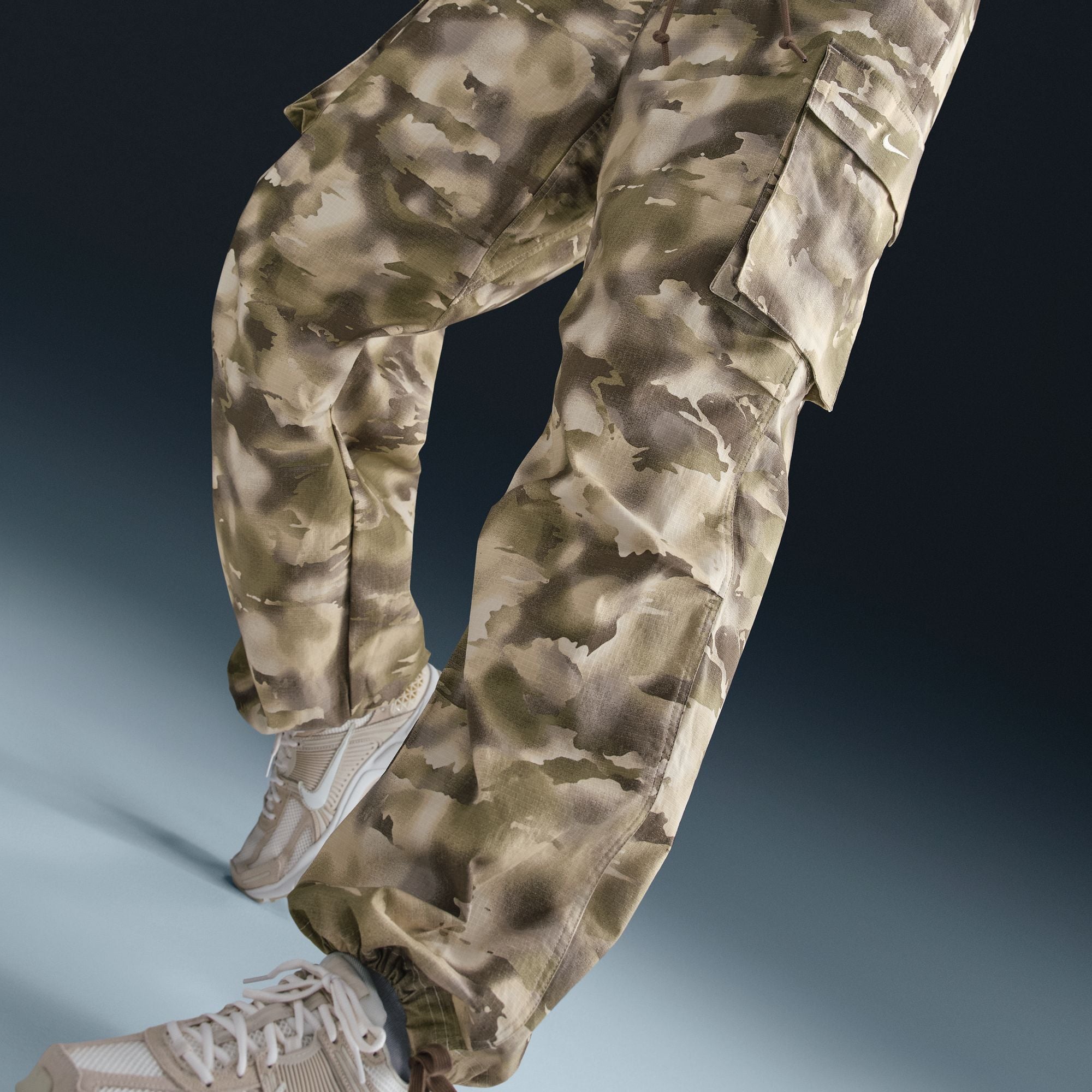 Buy Nike Sportswear Women's Camo Cargo Pants - Light Orewood Brown/Sail ...