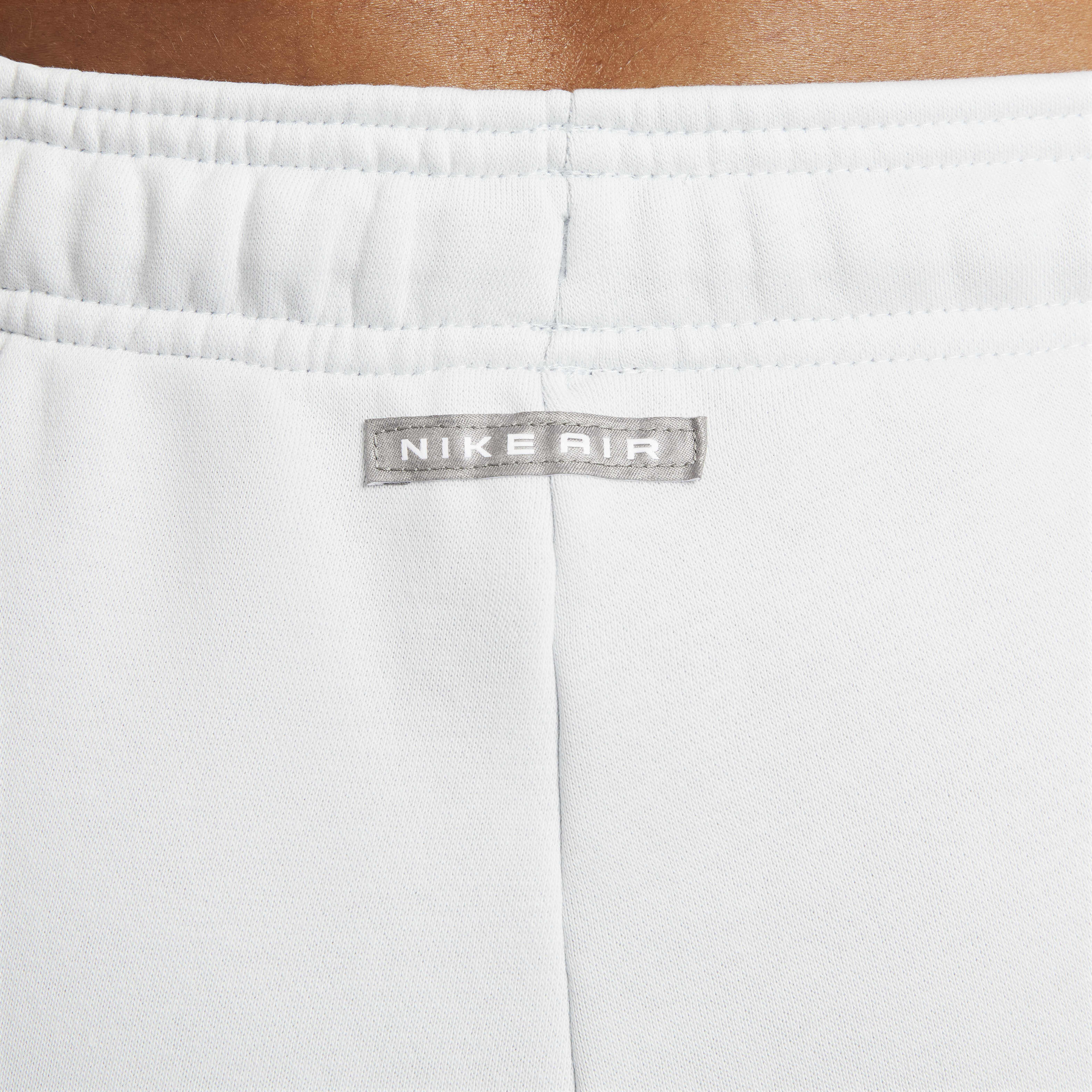 Buy Nike Air Women's Mid-Rise Fleece Joggers - Pure Platinum/Flat ...