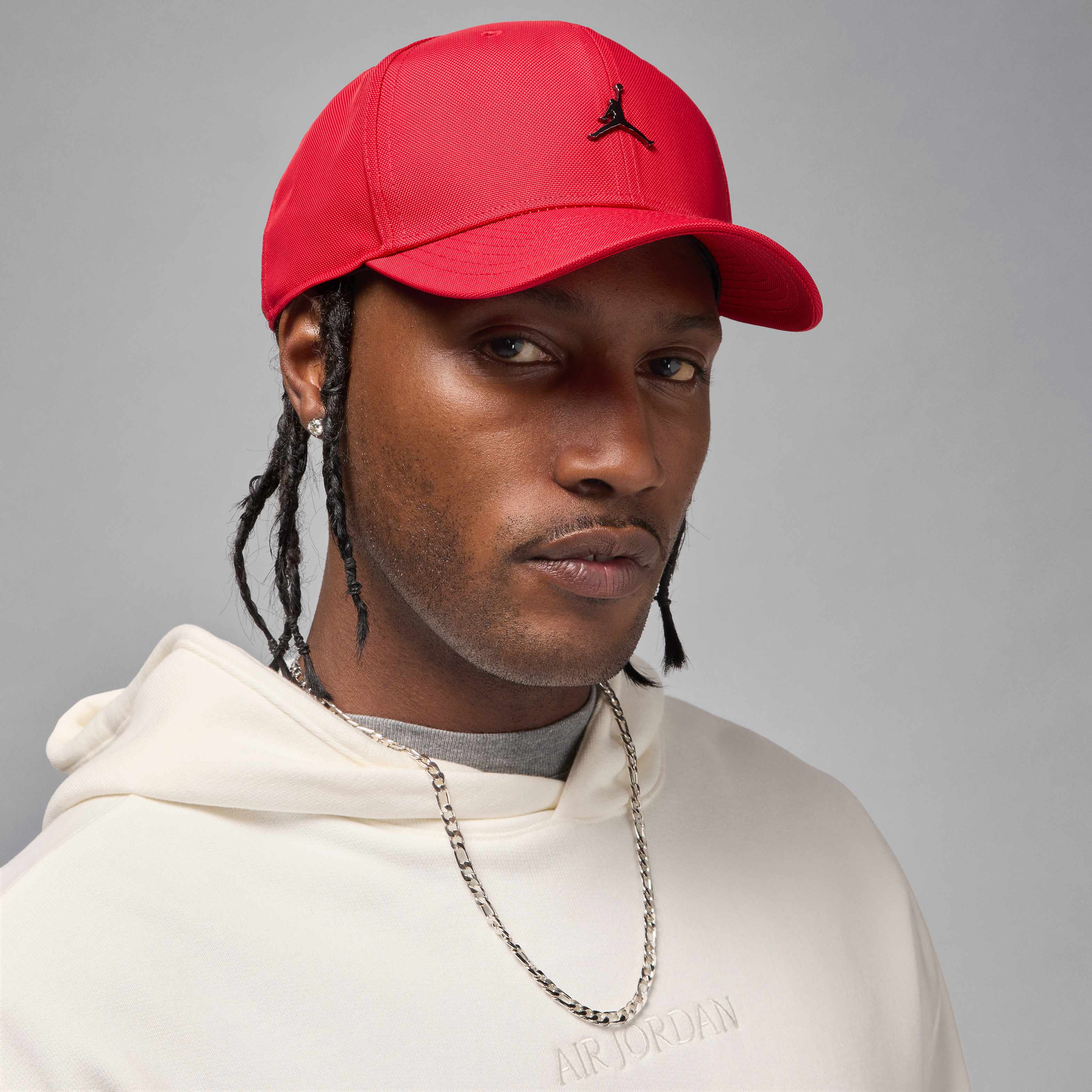 Buy Jordan Rise Structured Metal Jumpman Hat - Gym Red @ Nike Saudi