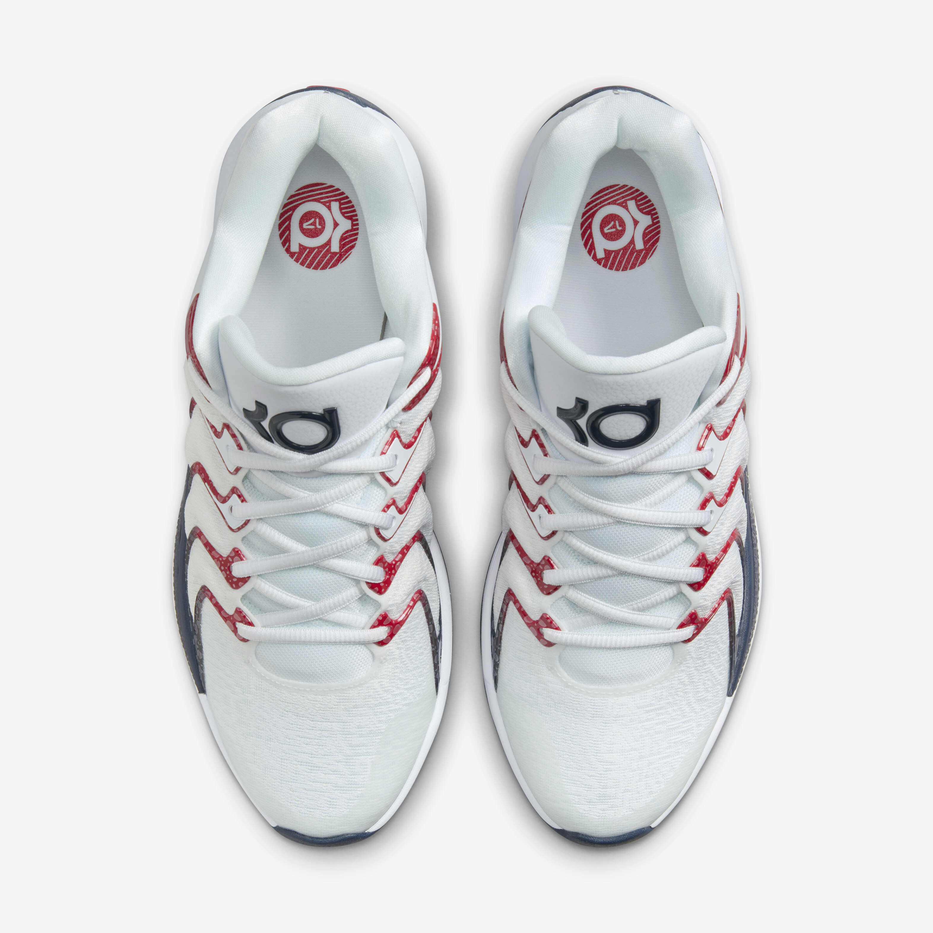 Buy KD17 Basketball Shoes - White/University Red/Obsidian @ Nike Saudi