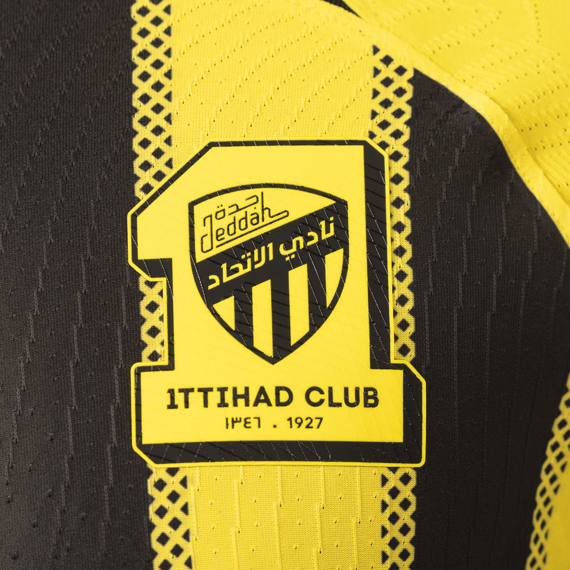 Buy Al Ittihad F.C. 2024 25 Match Home Jersey Men s Nike Dri FIT Football Shirt Black Tour Yellow Nike Saudi Official