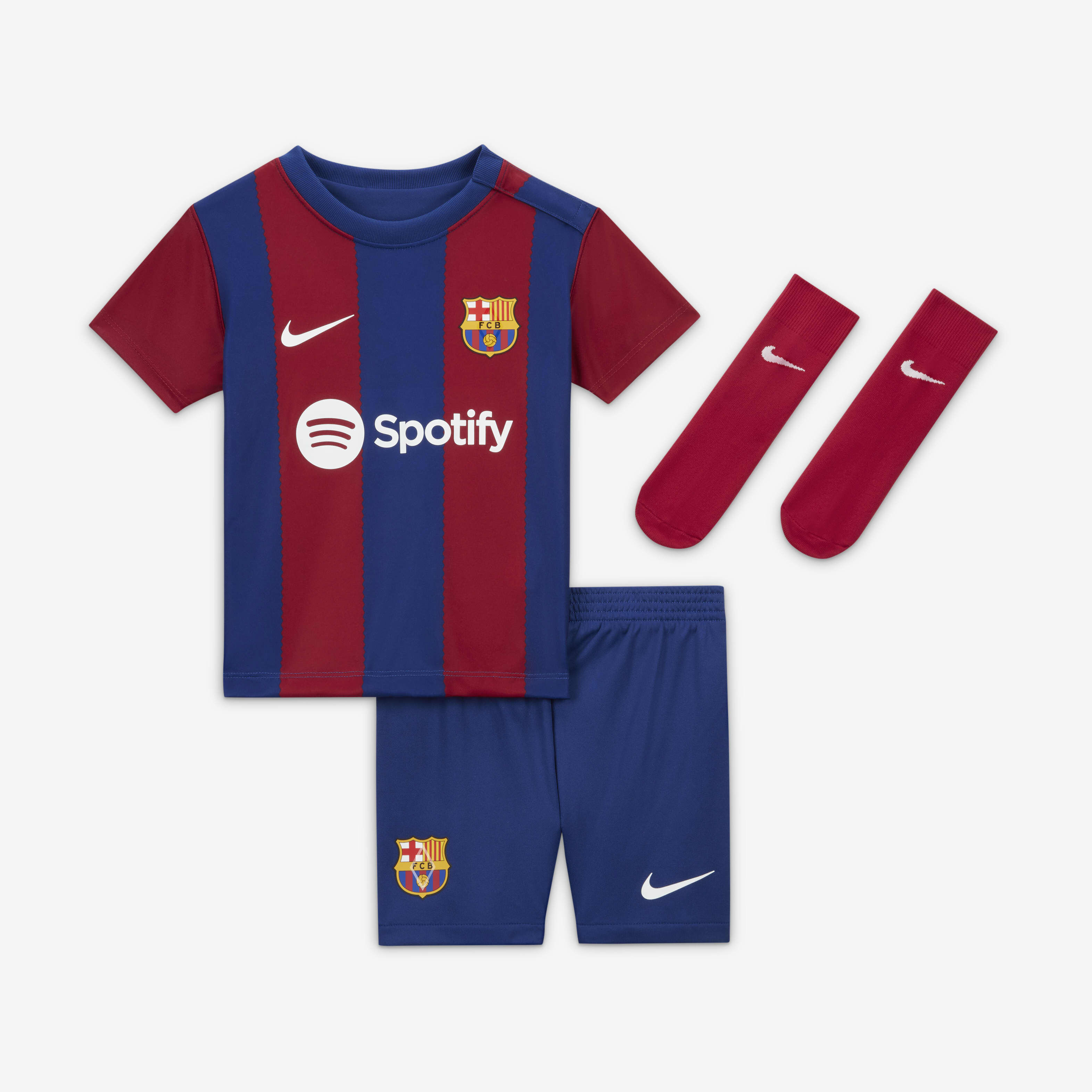 Buy F.C. Barcelona 2023/24 Home Baby/Toddler Nike Dri-FIT 3-Piece Kit ...