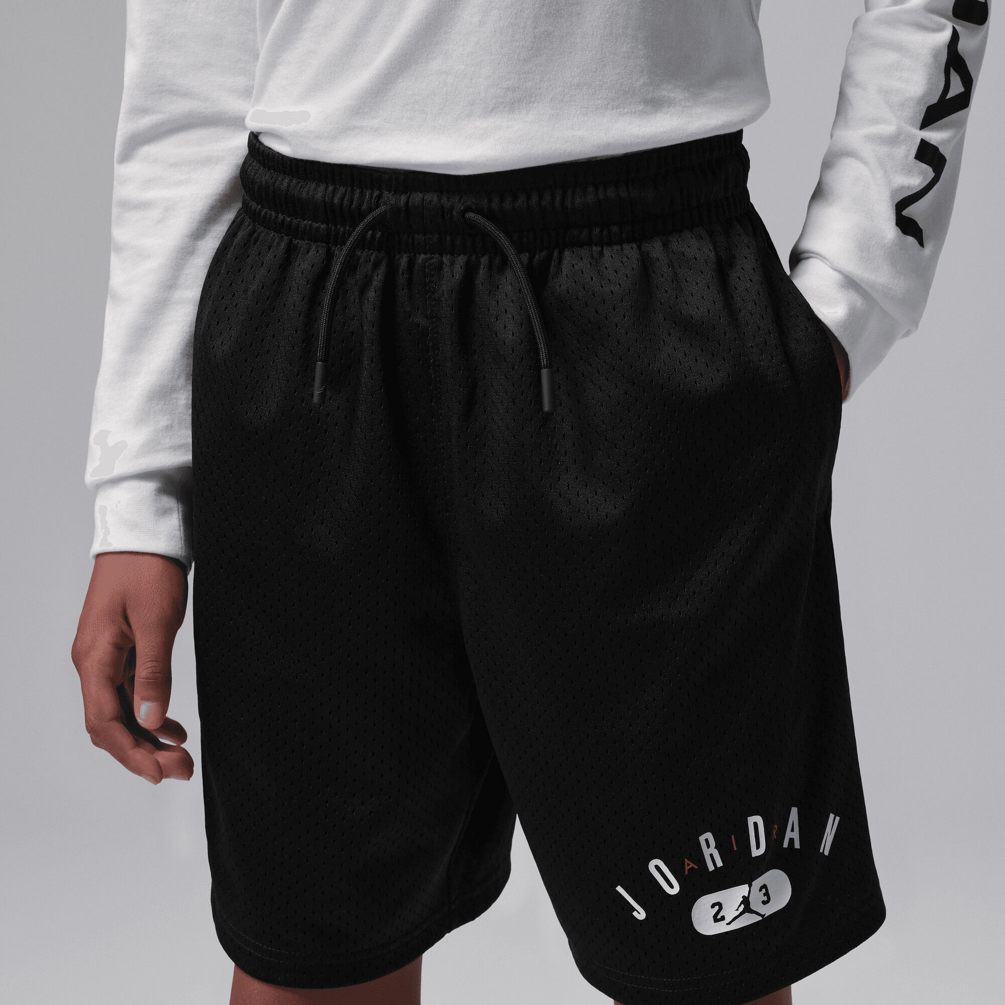 Buy Jordan Big Kids' 23 Sport Shorts - Black @ Nike Saudi