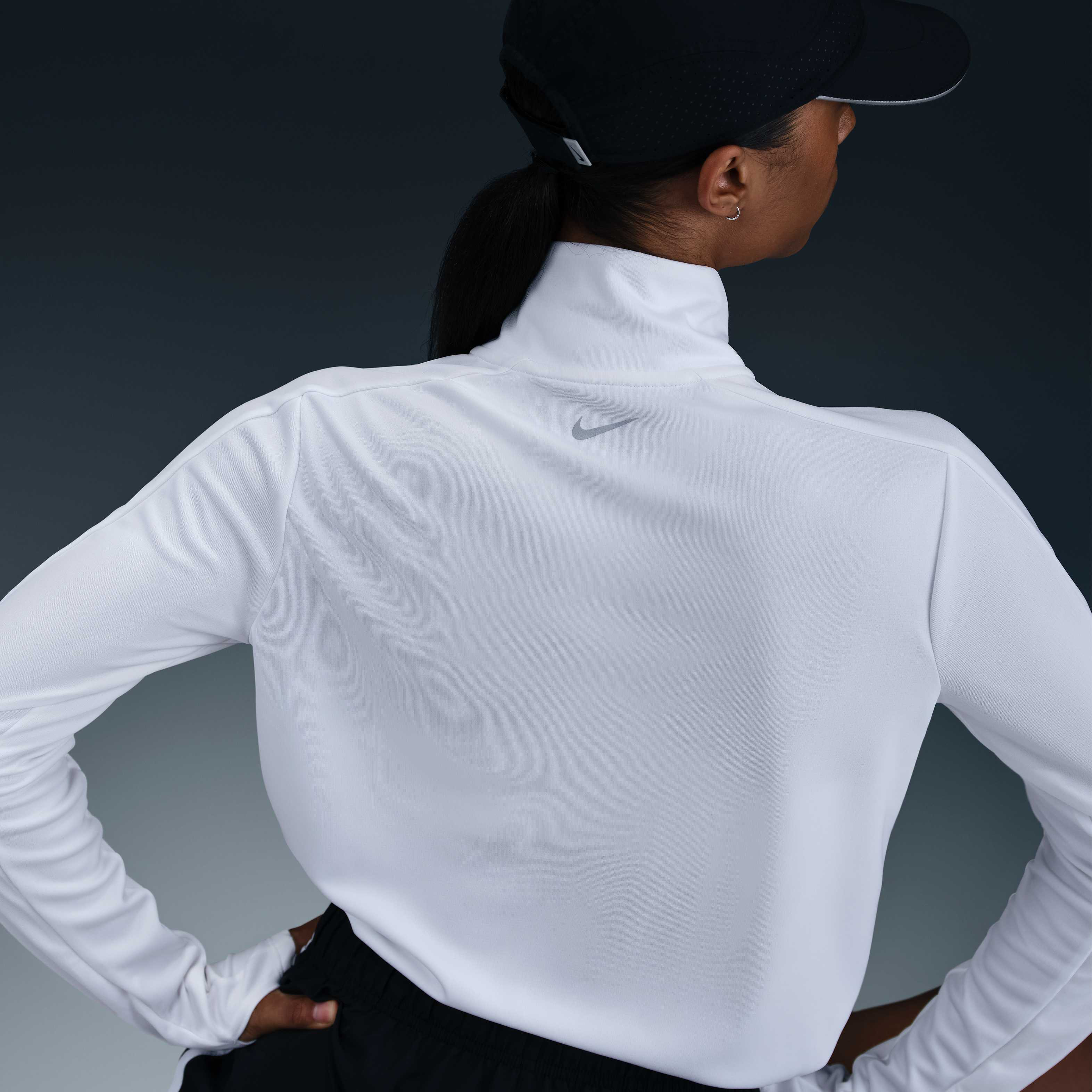 Buy Nike Swoosh Women's Dri-FIT 1/2-Zip Running Mid Layer - White ...