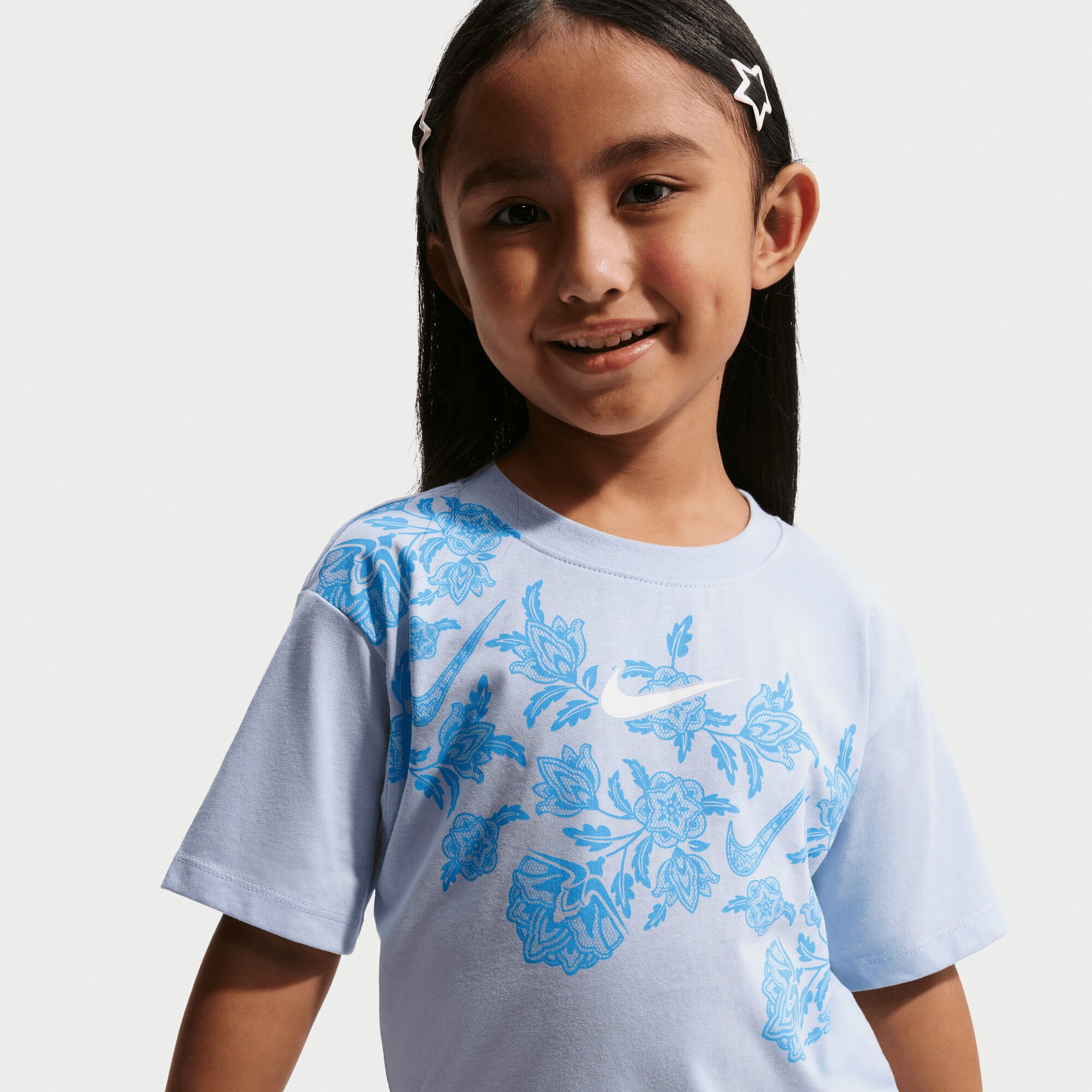 Buy Nike Lace It Up Little Kids' Boxy T-Shirt - Ghost @ Nike Saudi