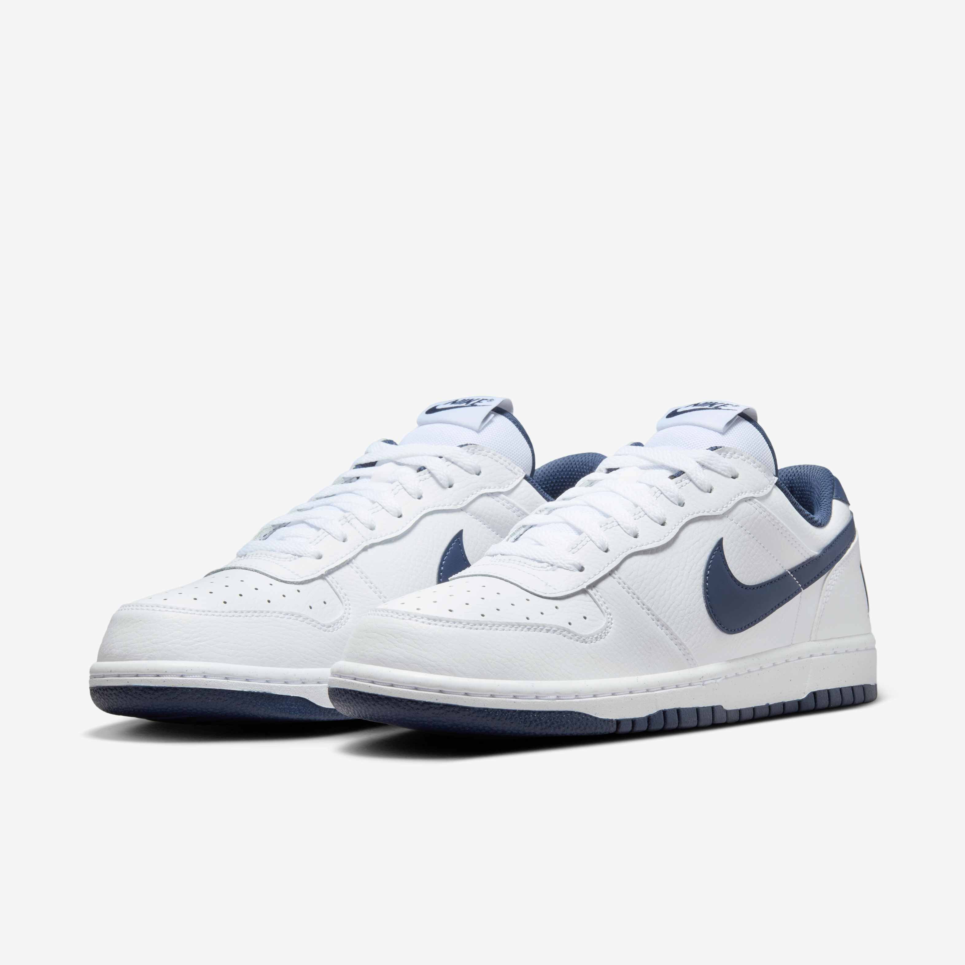 Buy Nike Big Low Men's Shoes - White/Midnight Navy | Nike Saudi Official