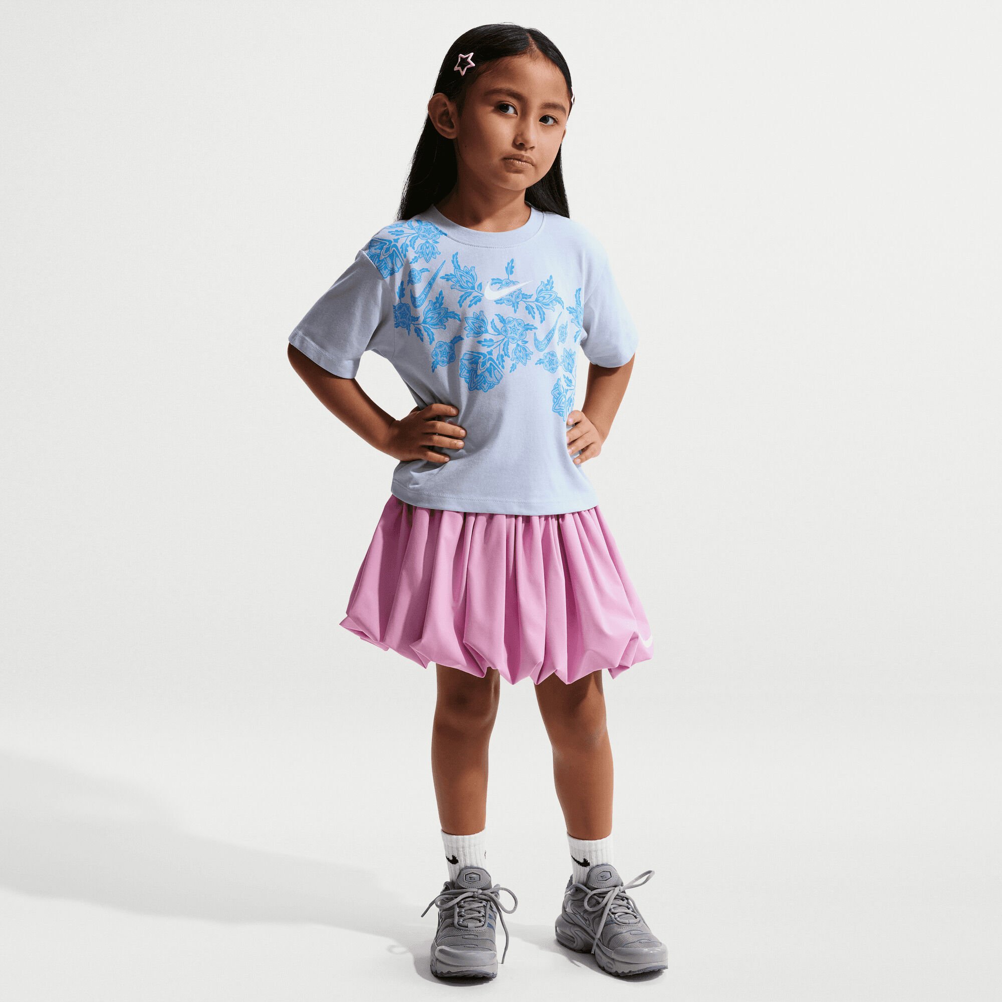 Buy Nike Lace It Up Little Kids' Boxy T-Shirt - Ghost @ Nike Saudi