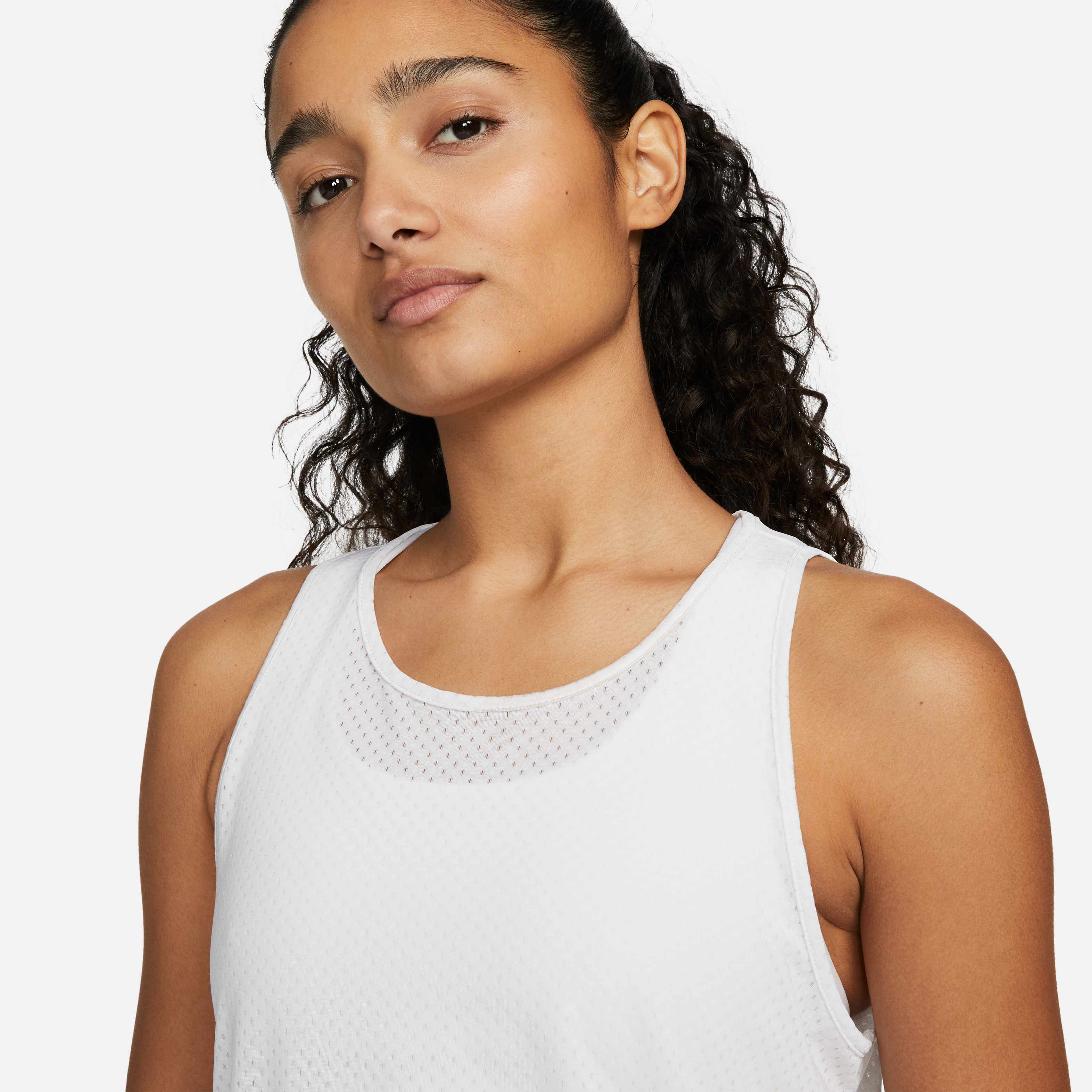 Buy Nike Dri-FIT One Breathe Women's Training Tank - White/Black @ Nike ...