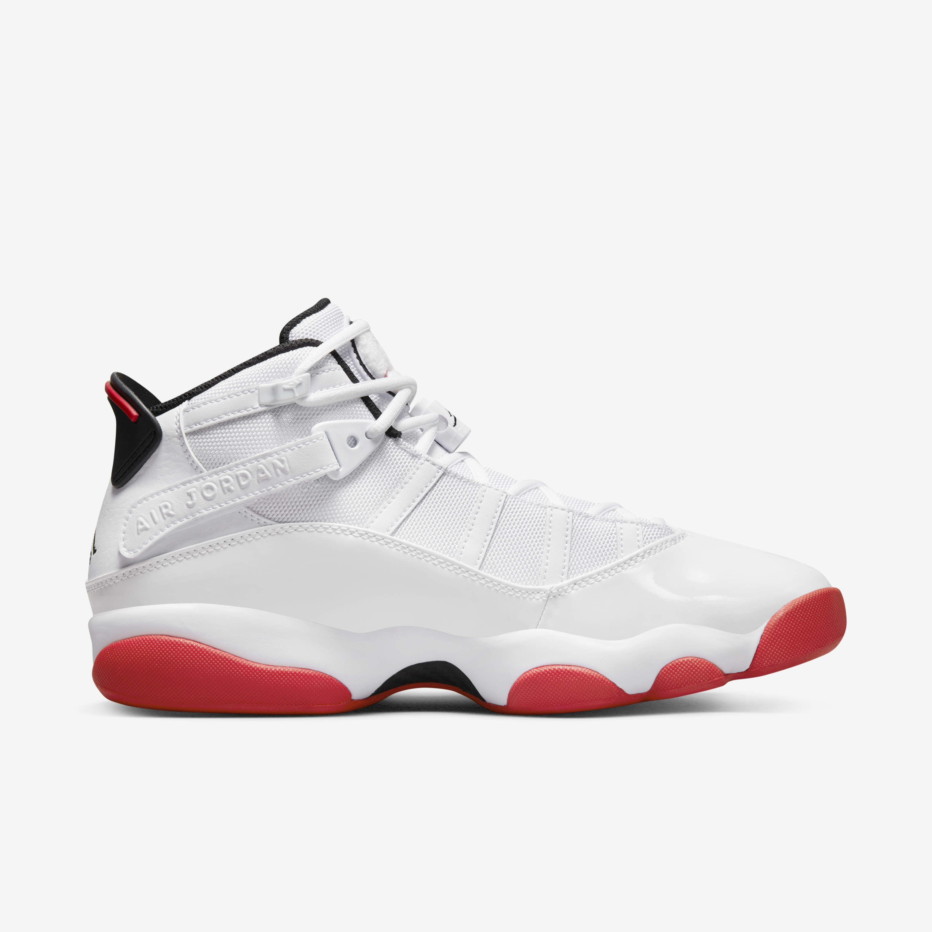 Buy Jordan 6 Rings Men's Shoes - White/Black/University Red @ Nike Saudi