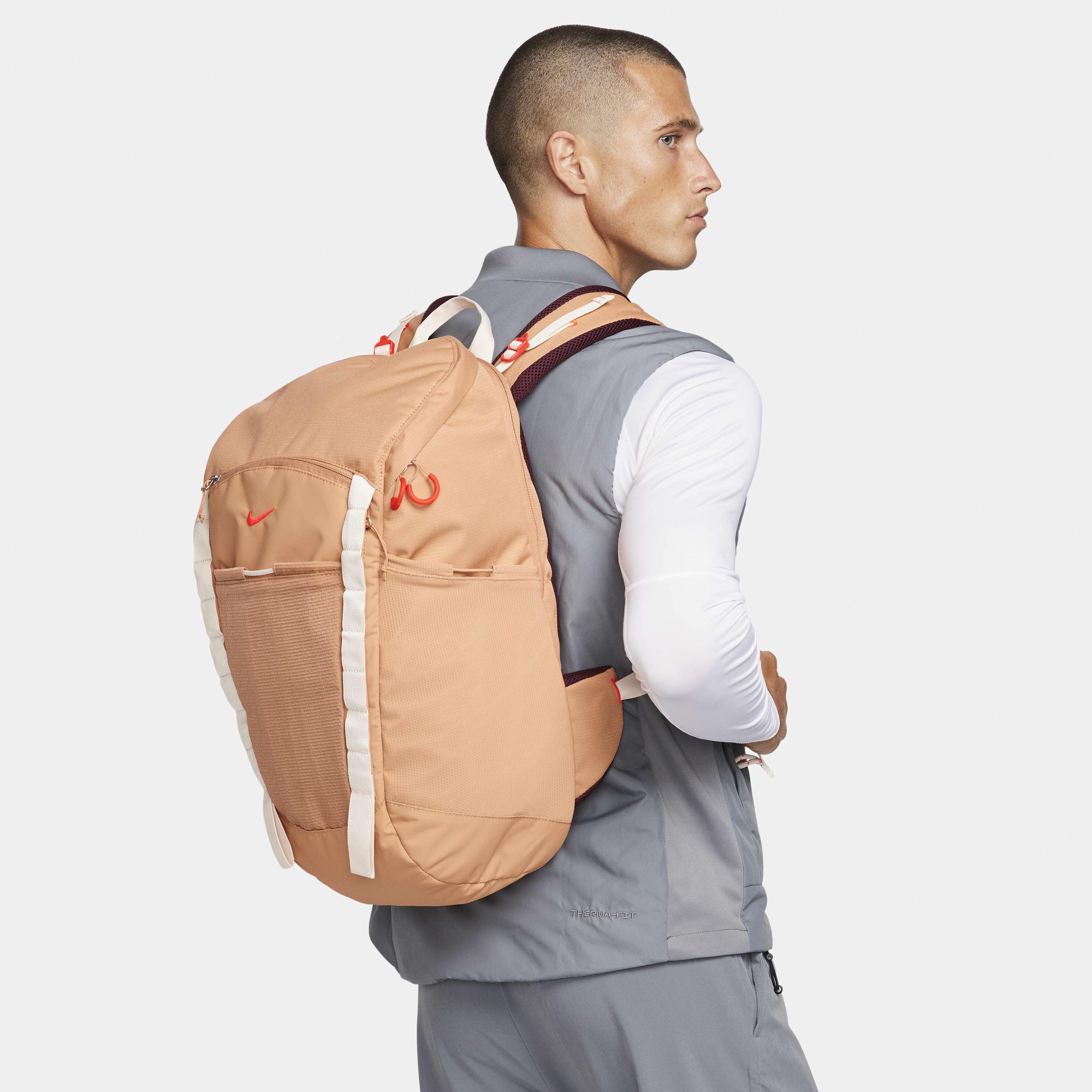 Buy Nike Hike Backpack (27L) - Amber Brown/Night Maroon/Bright Crimson ...