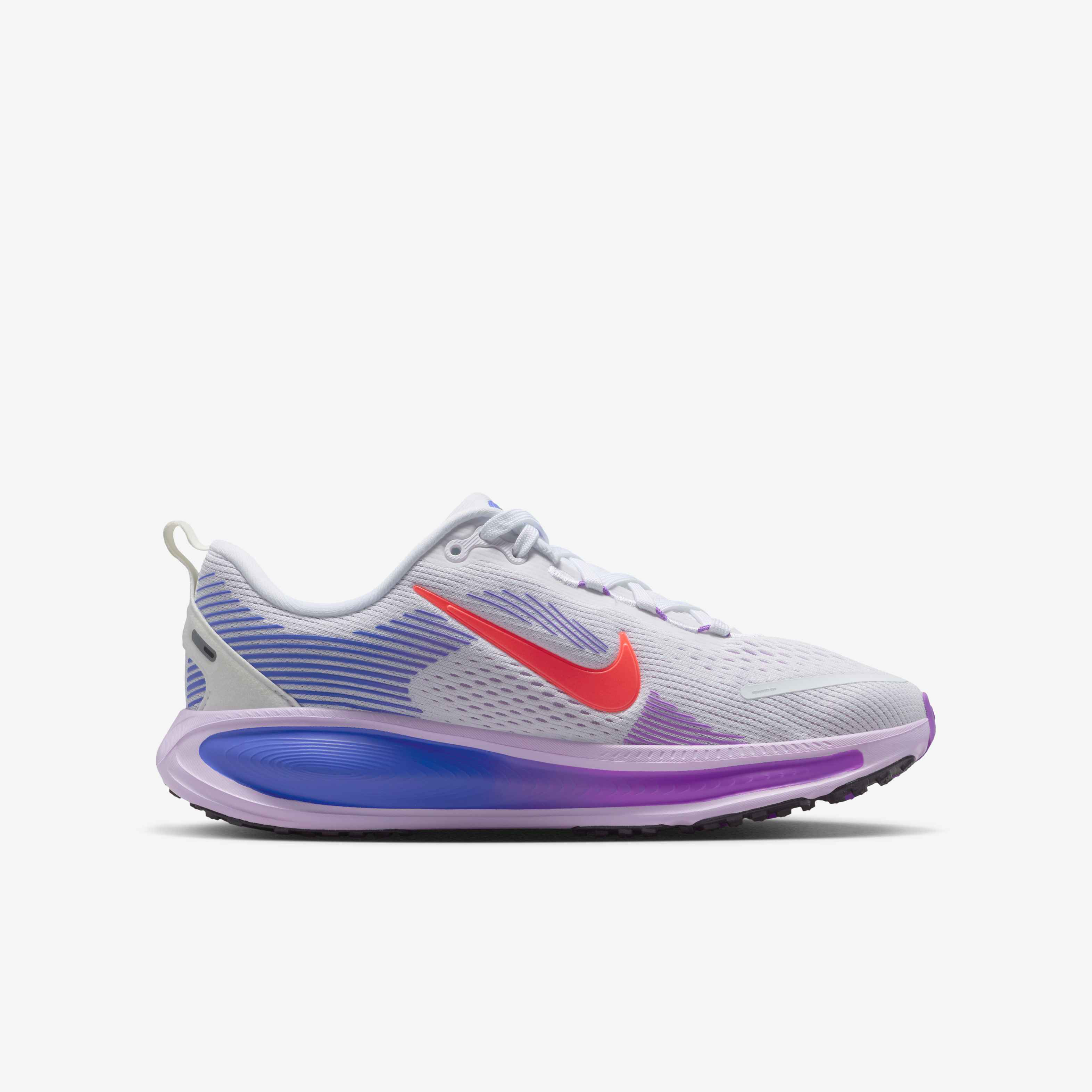 Buy Nike Vomero 18 Older Kids' Road Running Shoes - White/Violet Mist ...