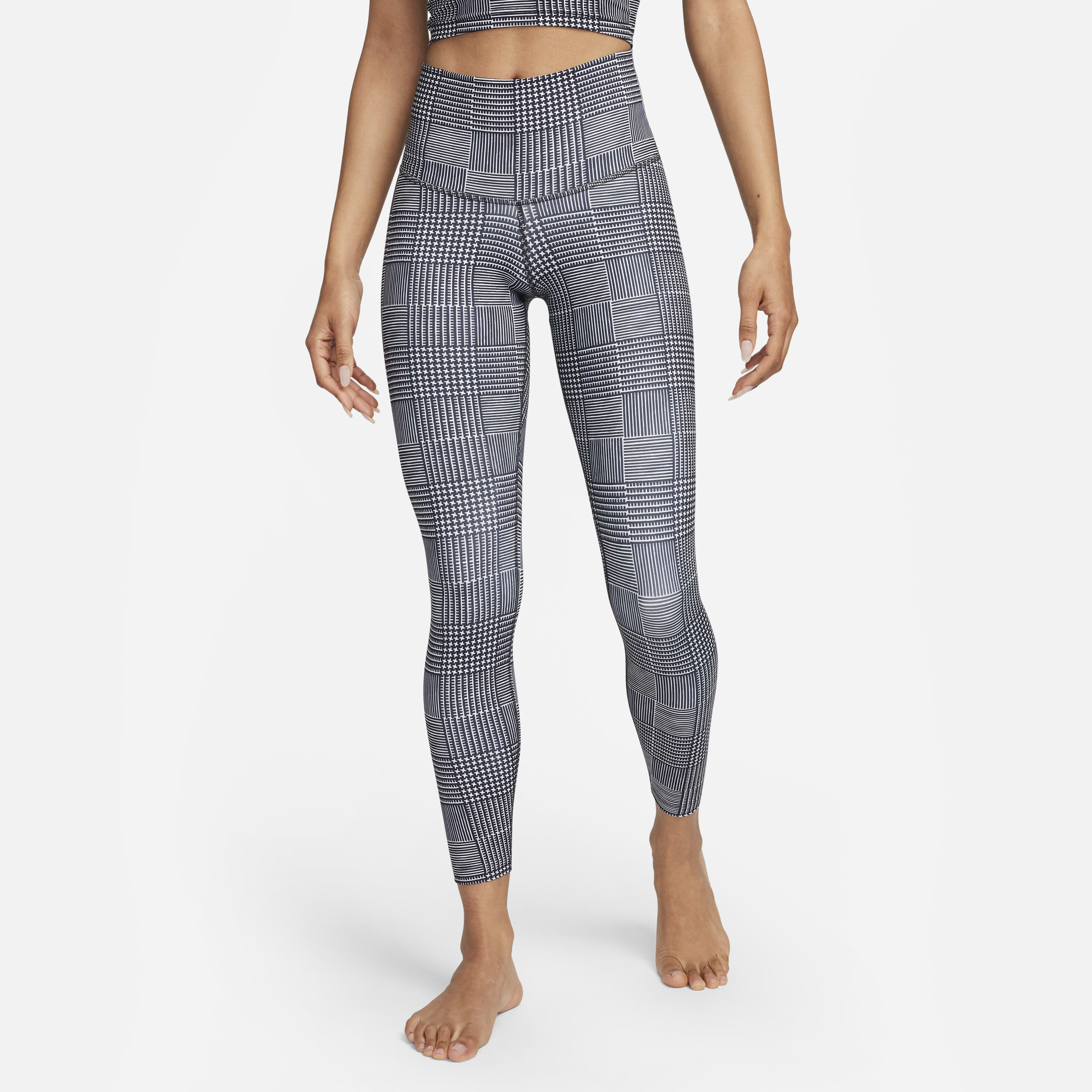 Buy Nike Yoga Women's High-Waisted 7/8 Leggings - Black/Black/Anthracite/White | Nike Saudi Official