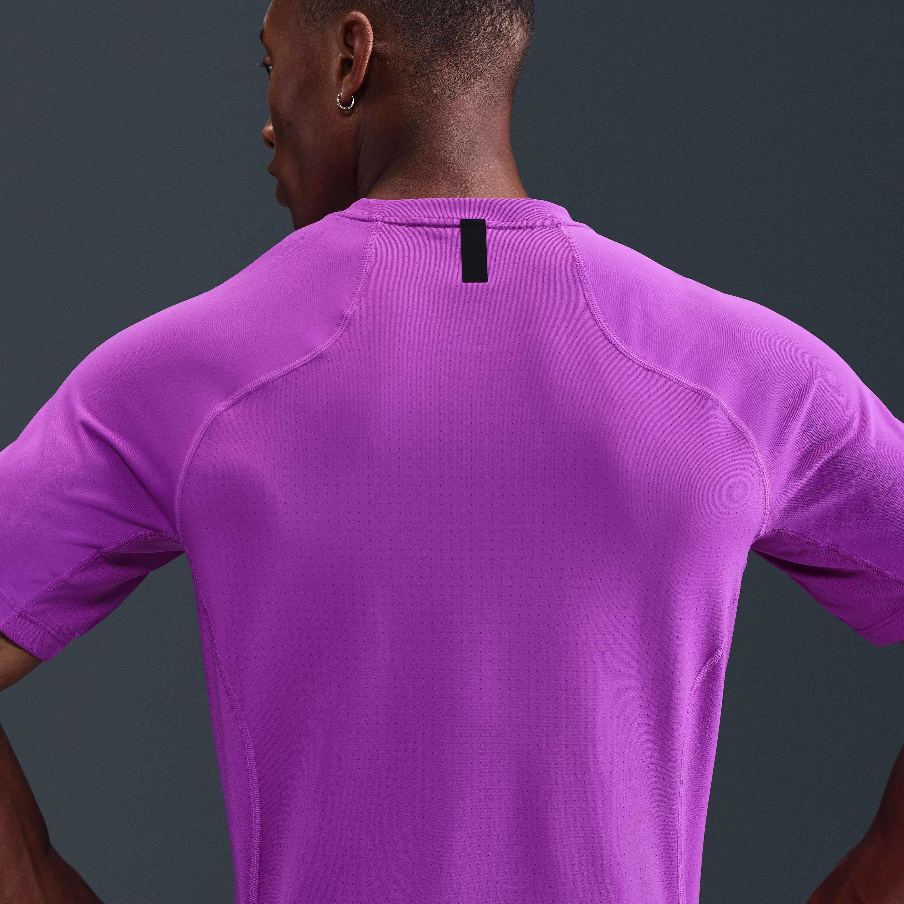 Buy Nike Pro Training Men's Dri-FIT Short-Sleeve Top - Vivid Purple ...