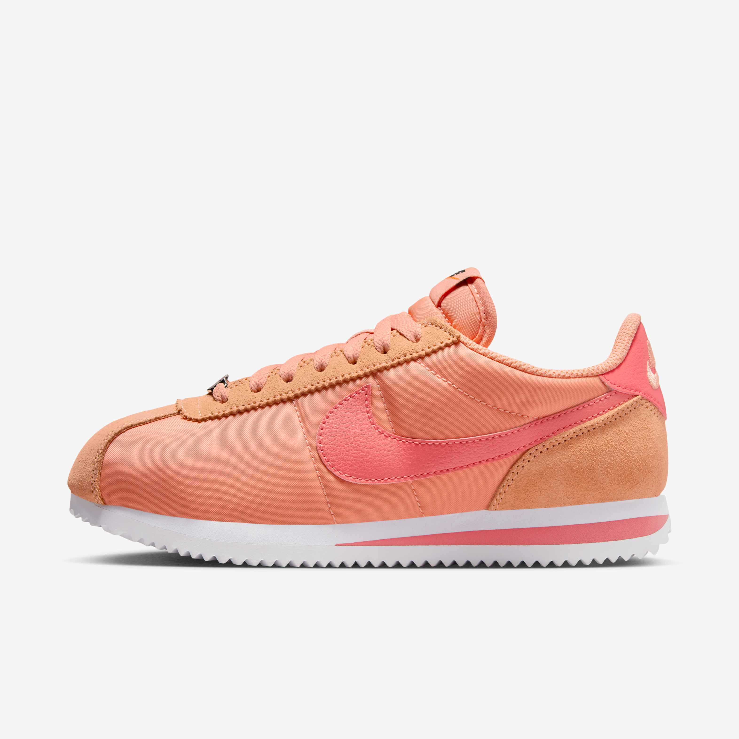 Buy Nike Cortez Textile Shoes - Apricot Agate/White/Safety Orange/Magic ...